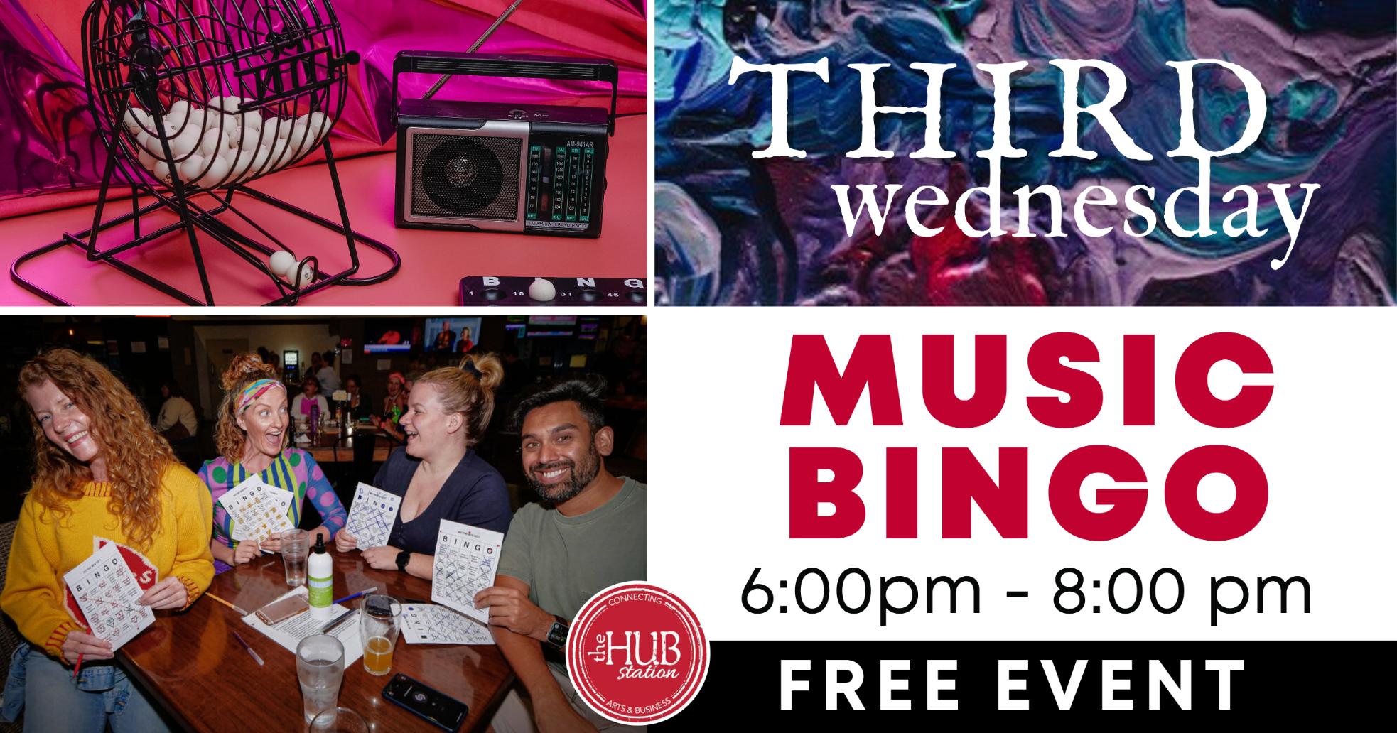 THIRD WEDNESDAY – MUSIC BINGO | The Hub Station